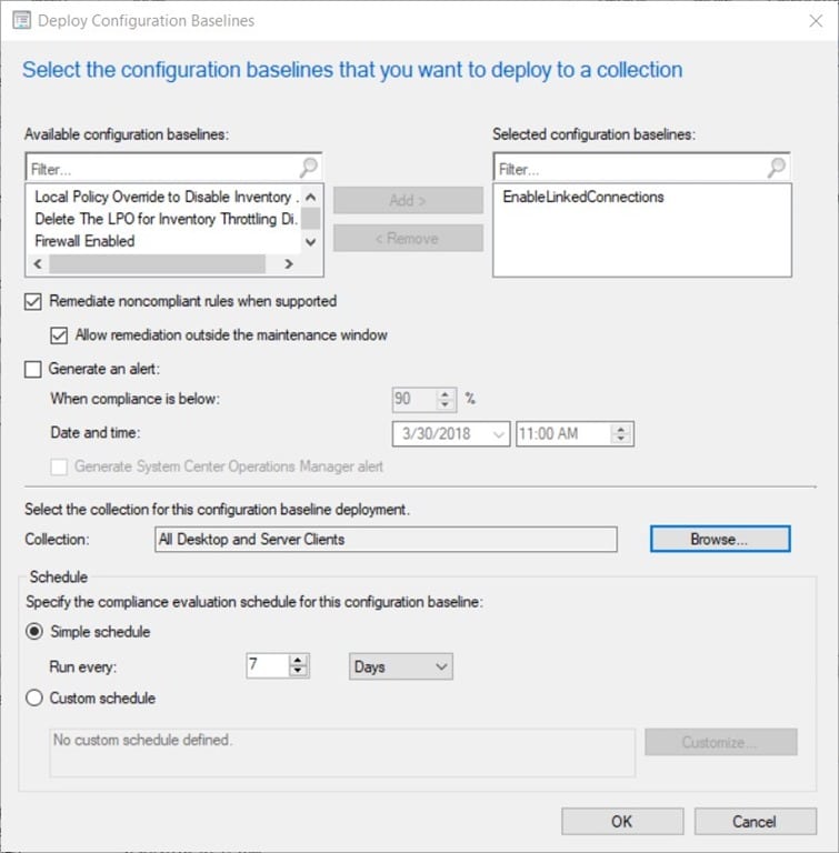 Configuration Baseline Remediation How To Create The Baseline Enhansoft